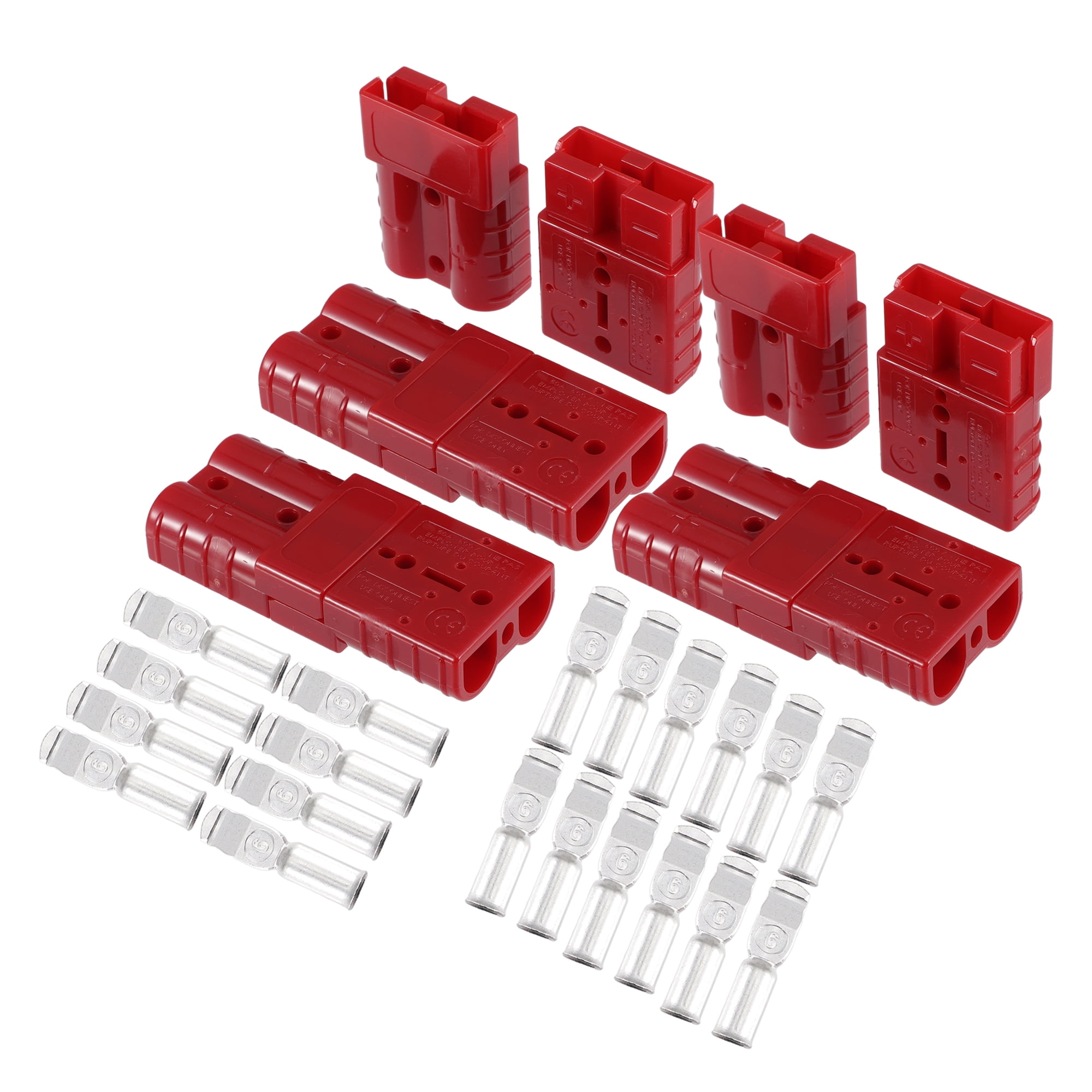Unique Bargains 10 Set Universal 50A Car Battery Quick Connector 6 to 8 ...