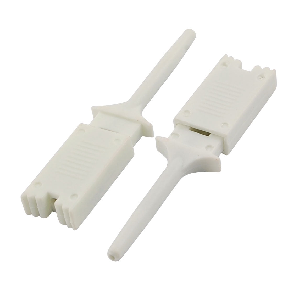 Unique Bargains 10 x Spring Loaded IC Test Hook Clip White for ...