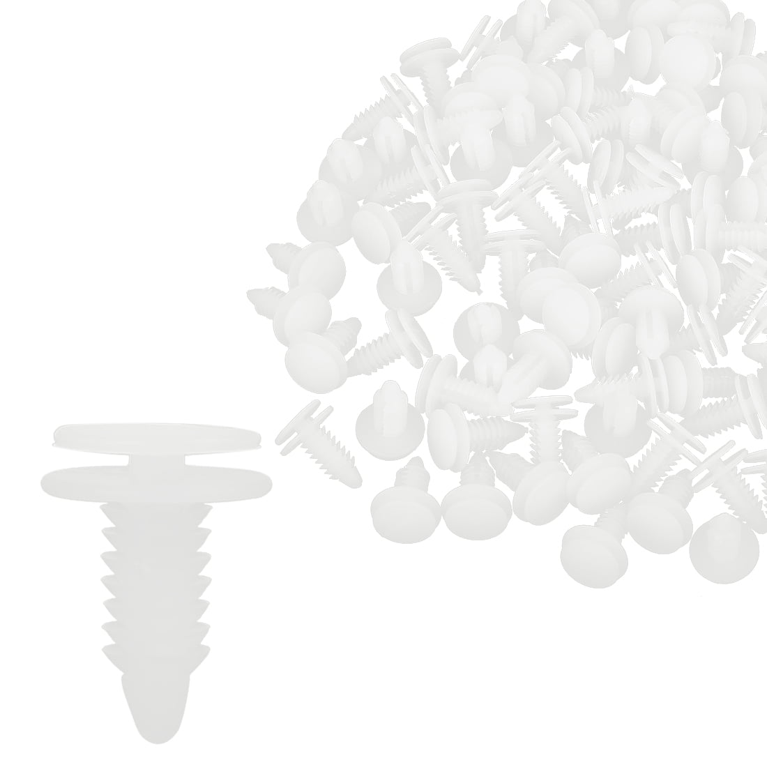 Unique Bargains 100 Pcs 7.5mm Hole Plastic Rivets Door Trim Panel ...