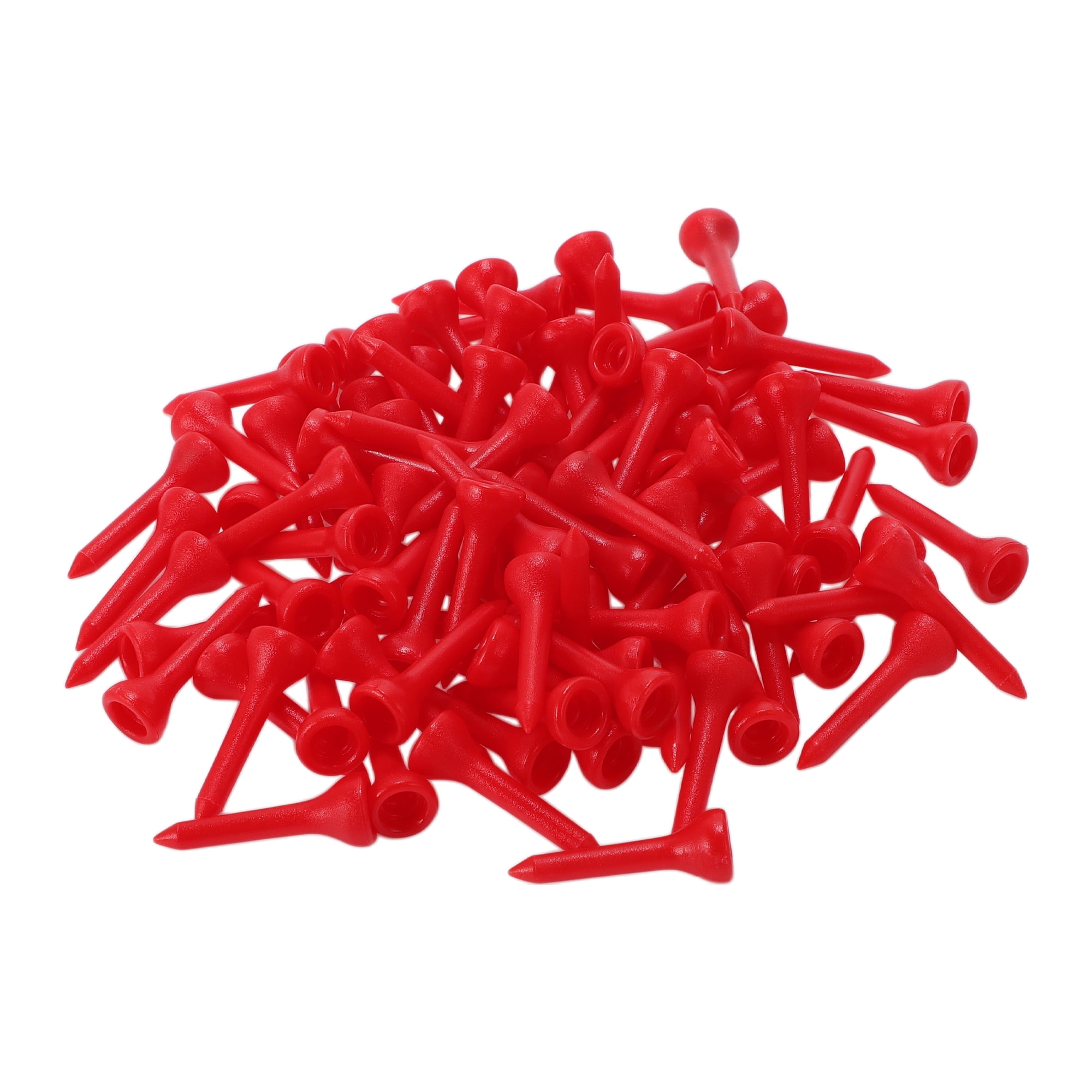 Unique Bargains 100 Pcs Portable 36mm Golf Tees 1.42" Red - Walmart.com
