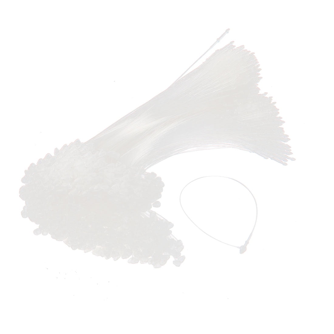 Unique Bargains 1000 Pcs 7" Snap Lock Pin Security Loop Plastic Tag ...