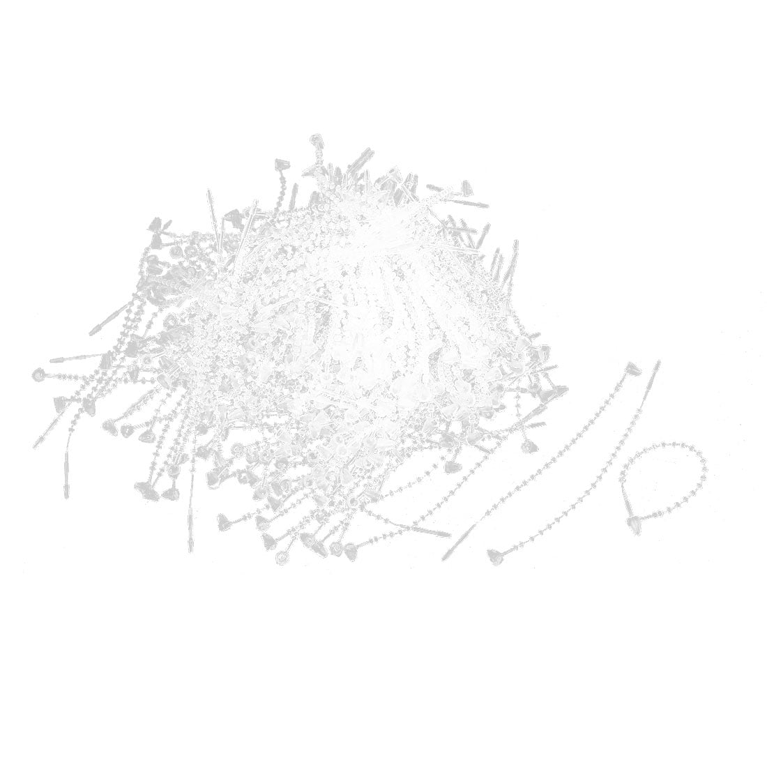 Unique Bargains 1000pcs 3" Clear Plastic Self Locking Cable Cord Wire ...