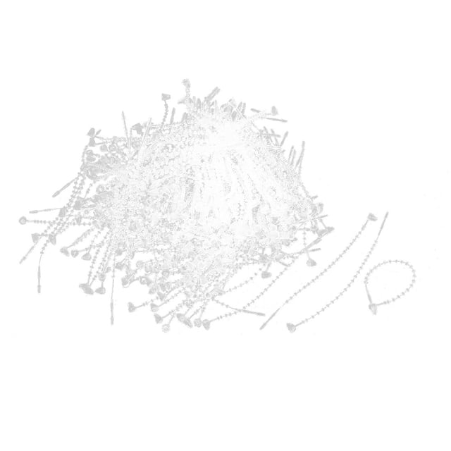 Unique Bargains 1000pcs 3" Clear Plastic Self Locking Cable Cord Wire ...