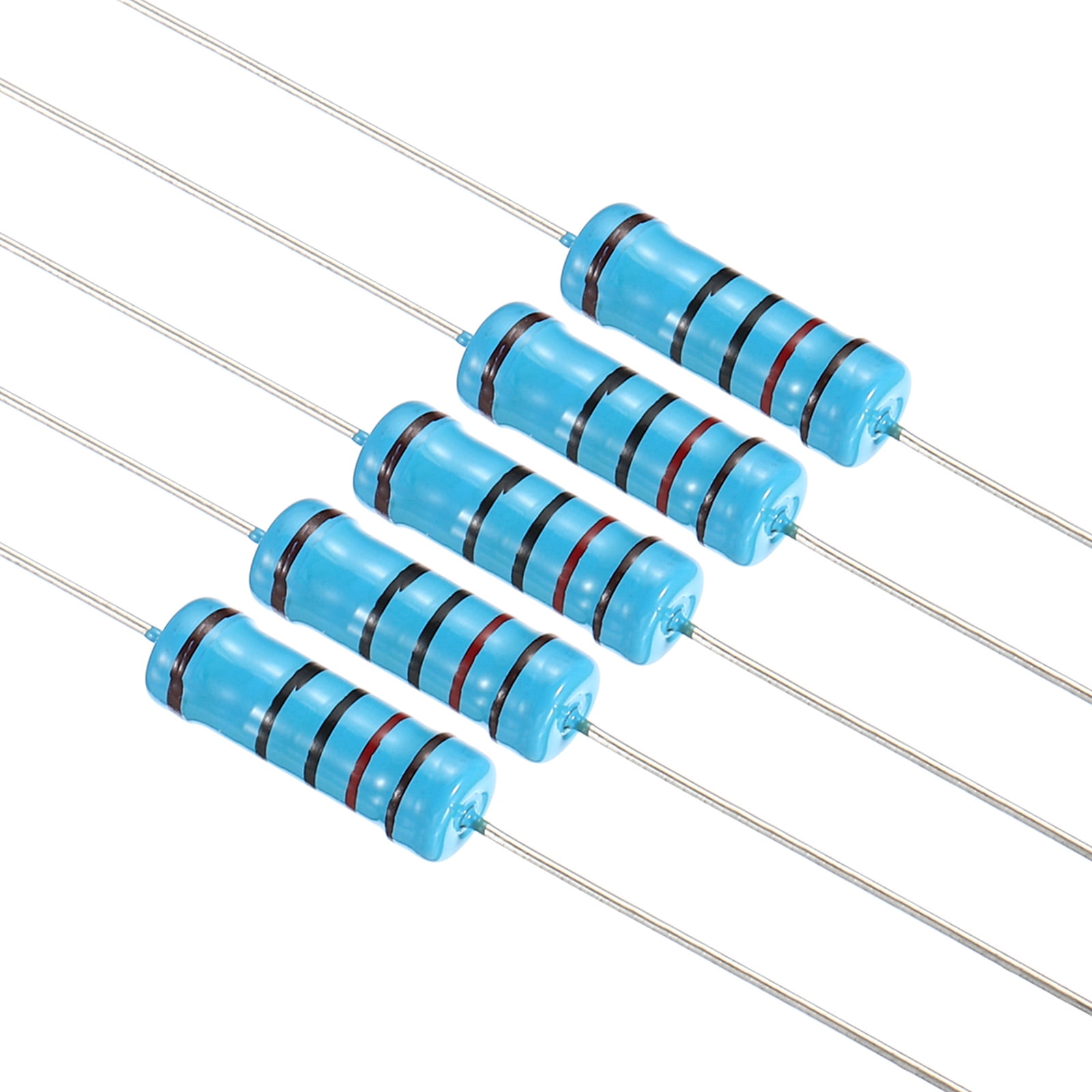 Unique Bargains 100Ohm to 910Ohm Metal Film Resistor Assortment Kit 21 ...