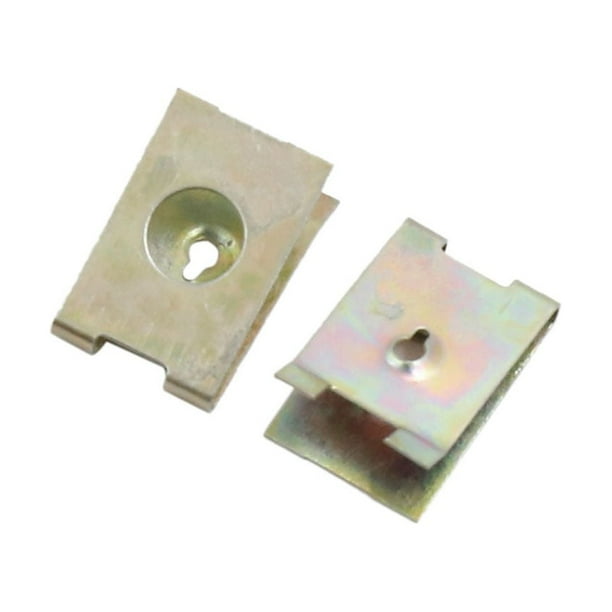 Unique Bargains 100Pcs 19 x 12 x 6mm Spring U-Type Clips Speed Nuts for ...