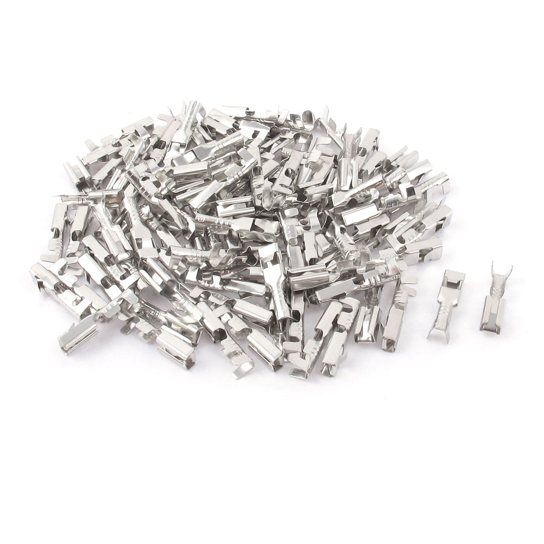 Unique Bargains 100Pcs 2.8mm Metal Female Spade Crimp Terminal ...