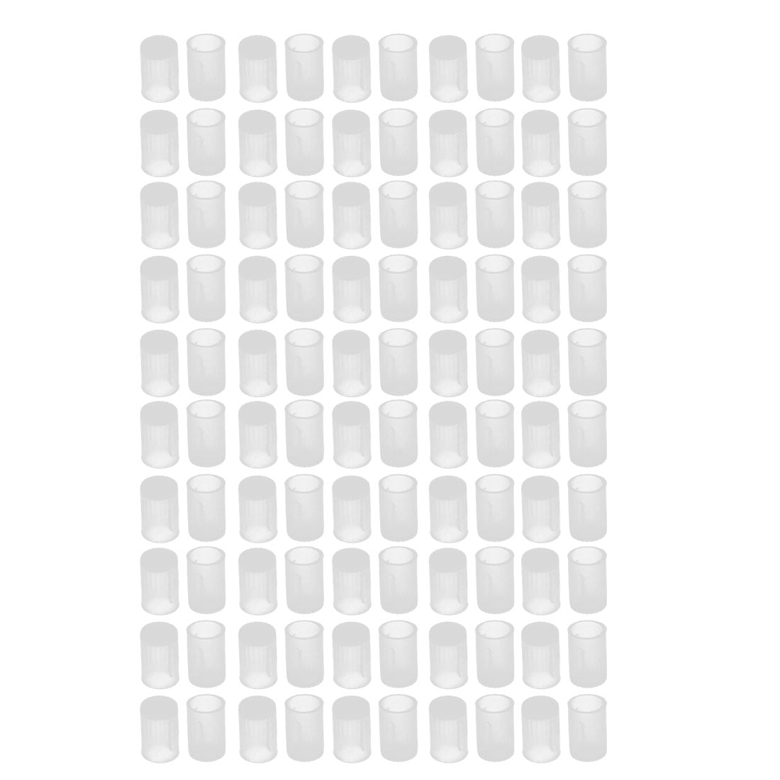 Unique Bargains 100Pcs 6mm Inner Dia PE Plastic End Cap Bolt Thread ...