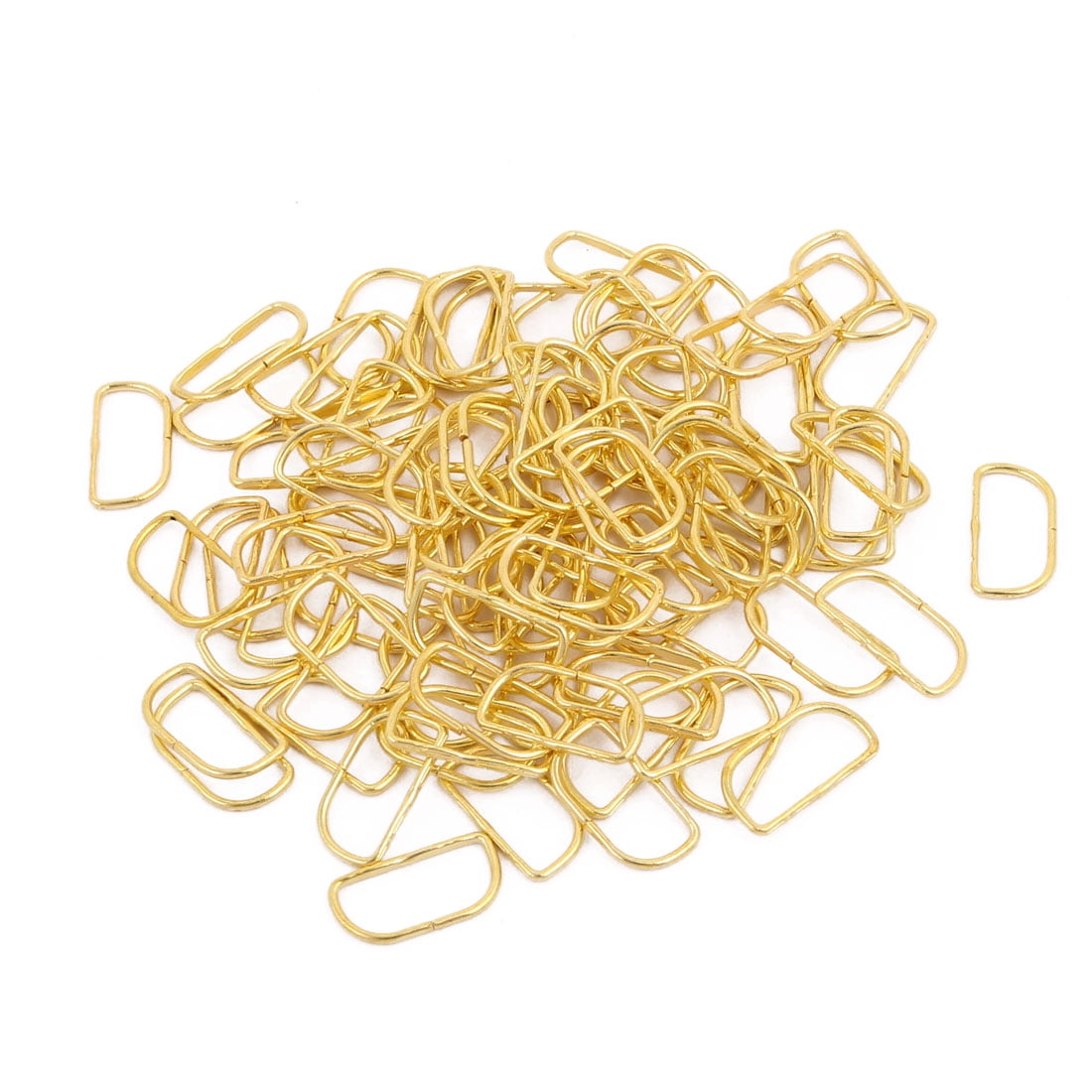 Unique Bargains 100Pcs Glod Tone Chandelier Connector D-Shape Clip for ...