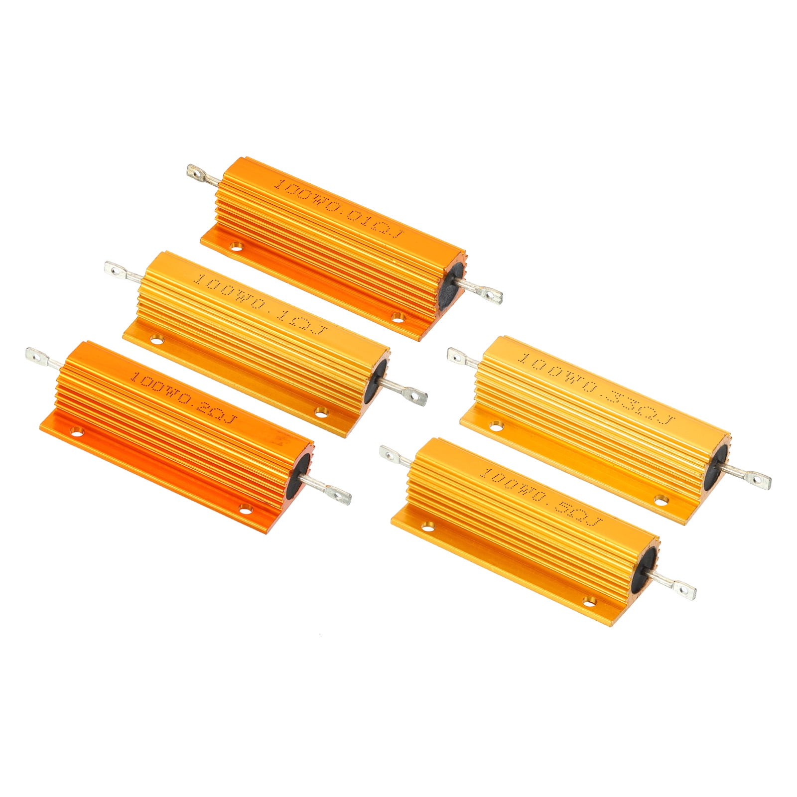 100 Ohm Resistor Unique Bargains 100W 4 Ohm Aluminum Shell Resistor ...