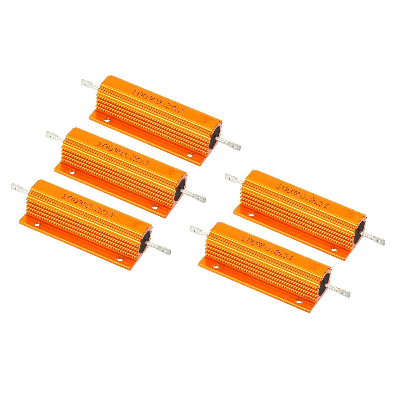 Unique Bargains 100W 0.2 Ohm Aluminum Shell Resistor Housing Resistor ...