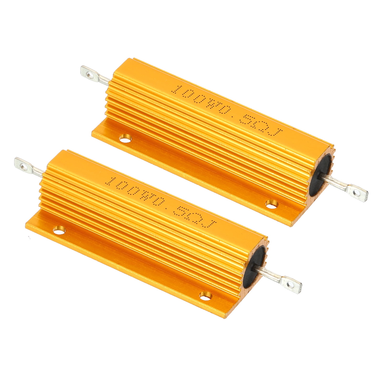Unique Bargains 100W 0.5 Ohm Aluminum Shell Resistor Housing Resistor ...