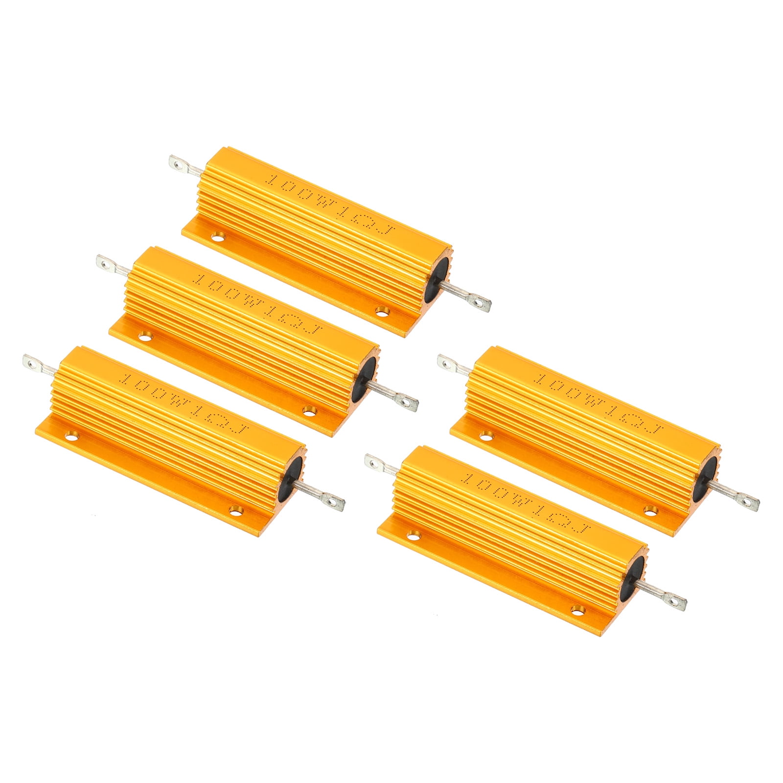 Unique Bargains 100W 1 Ohm Aluminum Shell Resistor Housing Resistor ...