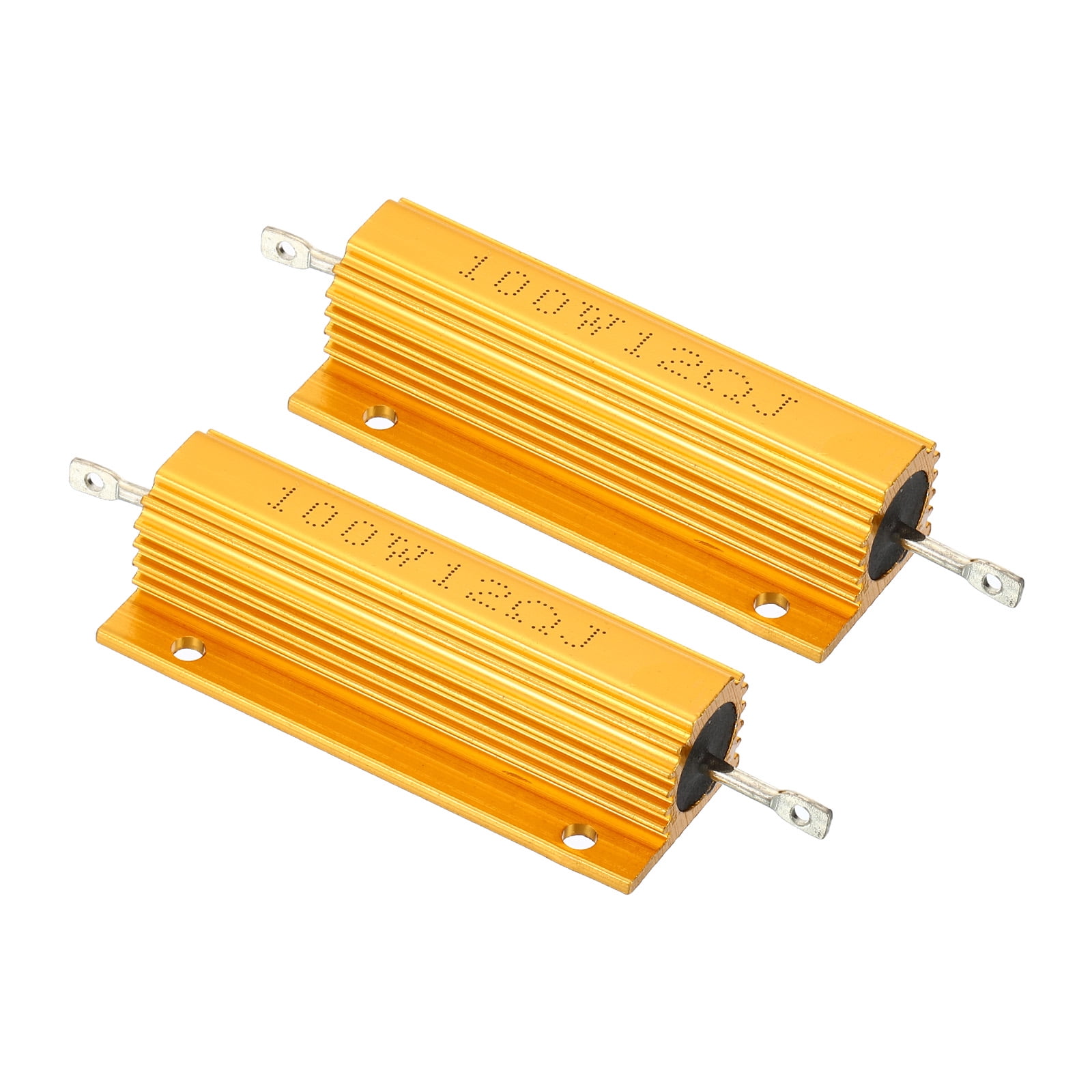 Unique Bargains 100W 12 Ohm Aluminum Shell Resistor Housing Resistor ...