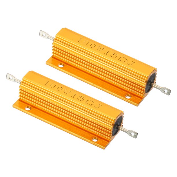 Unique Bargains 100W 15 Ohm Aluminum Shell Resistor Housing Resistor ...