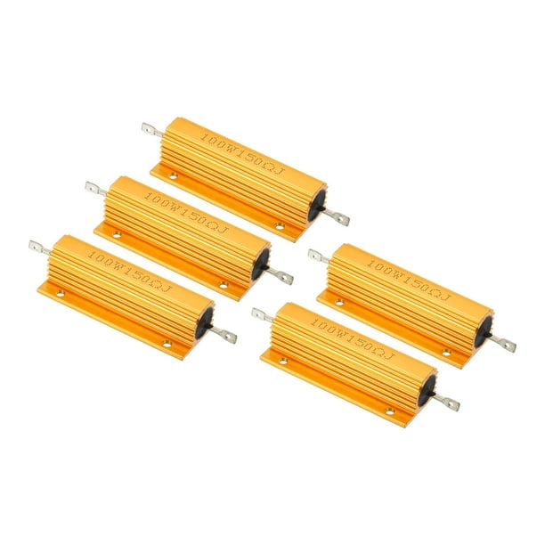 Unique Bargains 100W 150 Ohm Aluminum Shell Resistor Housing Resistor ...