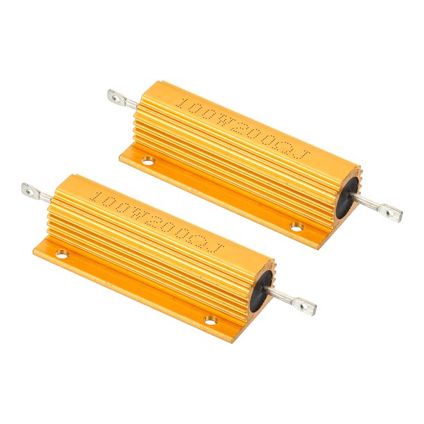 Unique Bargains 100W 200 Ohm Aluminum Shell Resistor Housing Resistor ...
