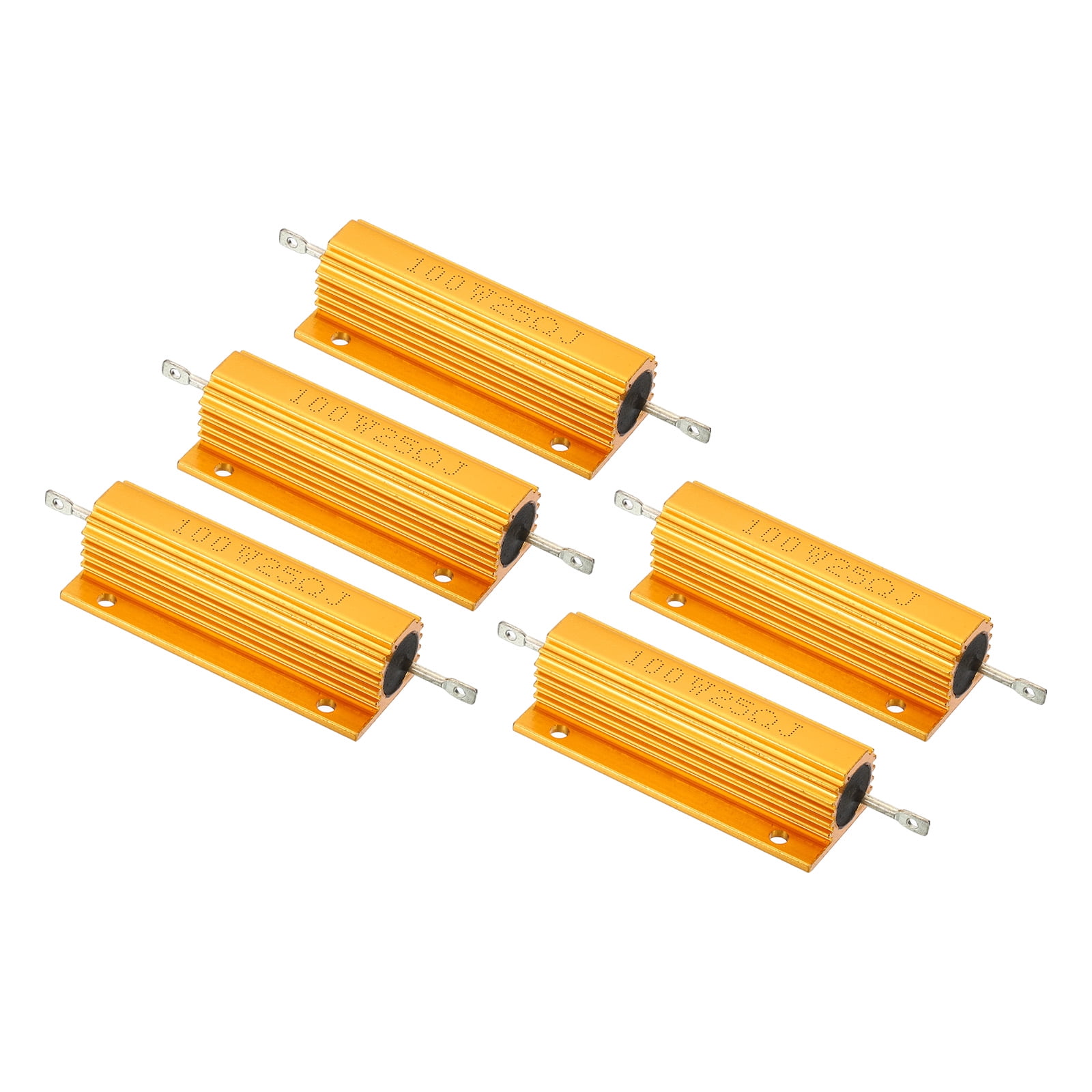 Unique Bargains 100W 25 Ohm Aluminum Shell Resistor Housing Resistor ...