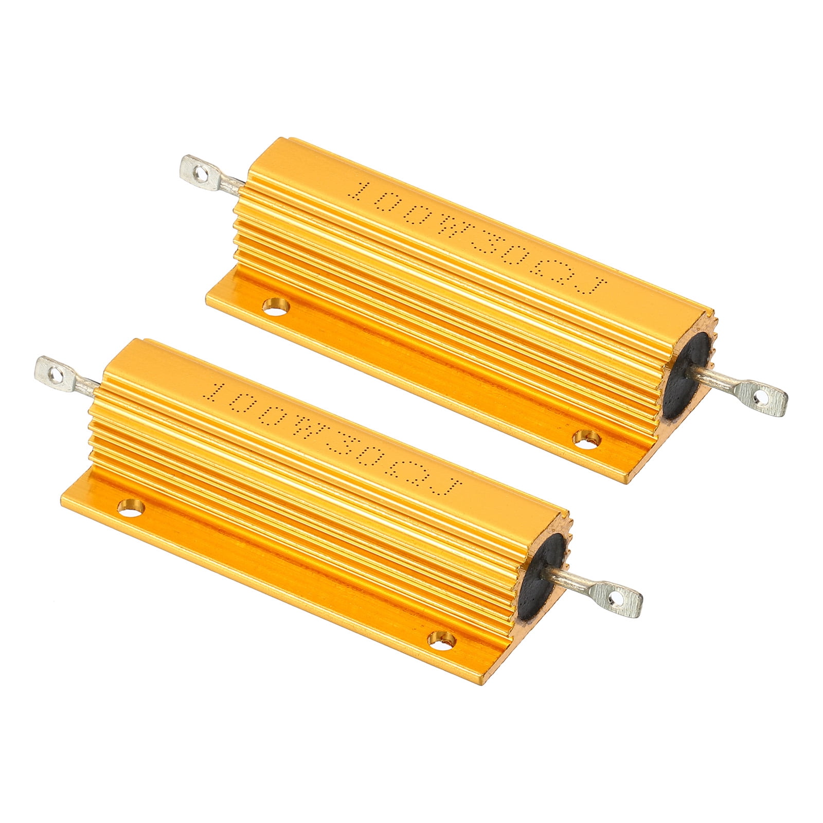 Unique Bargains 100W 30 Ohm Aluminum Shell Resistor Housing Resistor ...