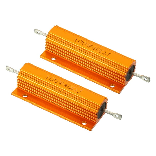 Unique Bargains 100W 40 Ohm Aluminum Shell Resistor Housing Resistor ...