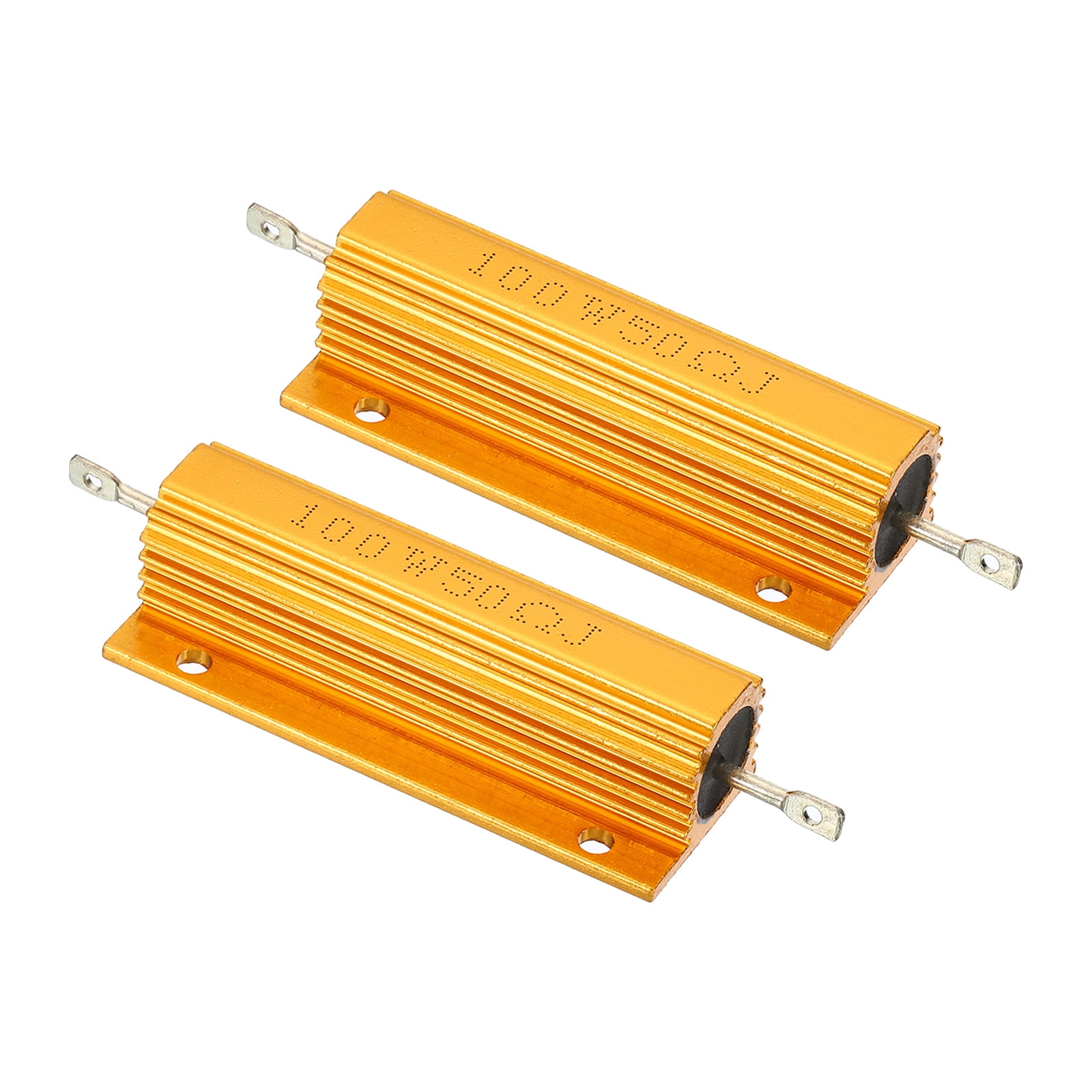 Unique Bargains 100W 50 Ohm Aluminum Shell Resistor Housing Resistor ...