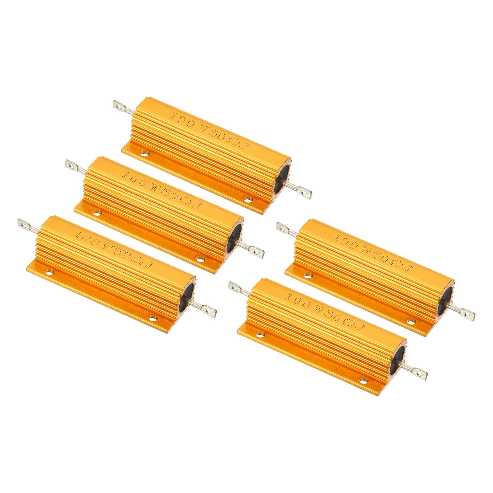 Unique Bargains 100W 50 Ohm Aluminum Shell Resistor Housing Resistor ...