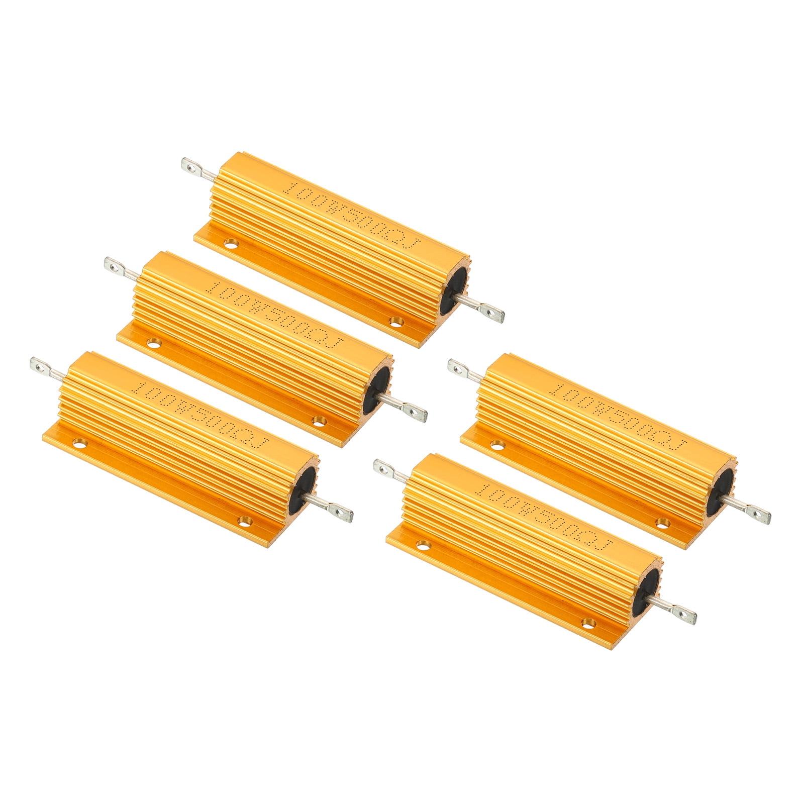 Unique Bargains 100W 500 Ohm Aluminum Shell Resistor Housing Resistor ...