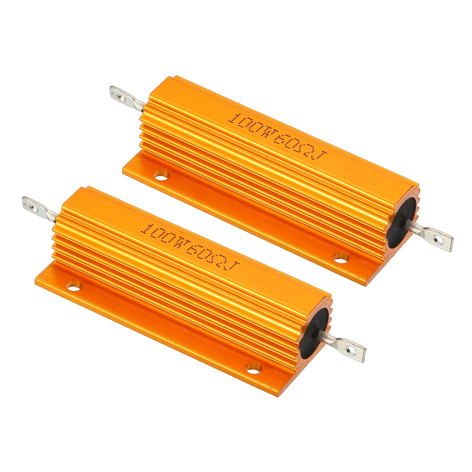 Unique Bargains 100W 60 Ohm Aluminum Shell Resistor Housing Resistor ...