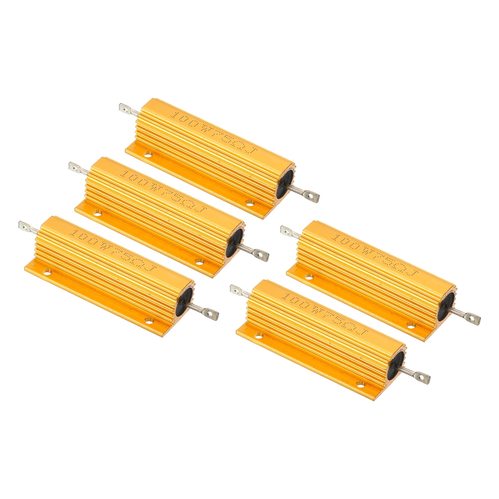Unique Bargains 100W 75 Ohm Aluminum Shell Resistor Housing Resistor ...