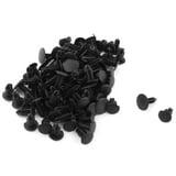 Unique Bargains 100x Black Plastic Fir Tree Trim Panel Clips 12mm Head ...