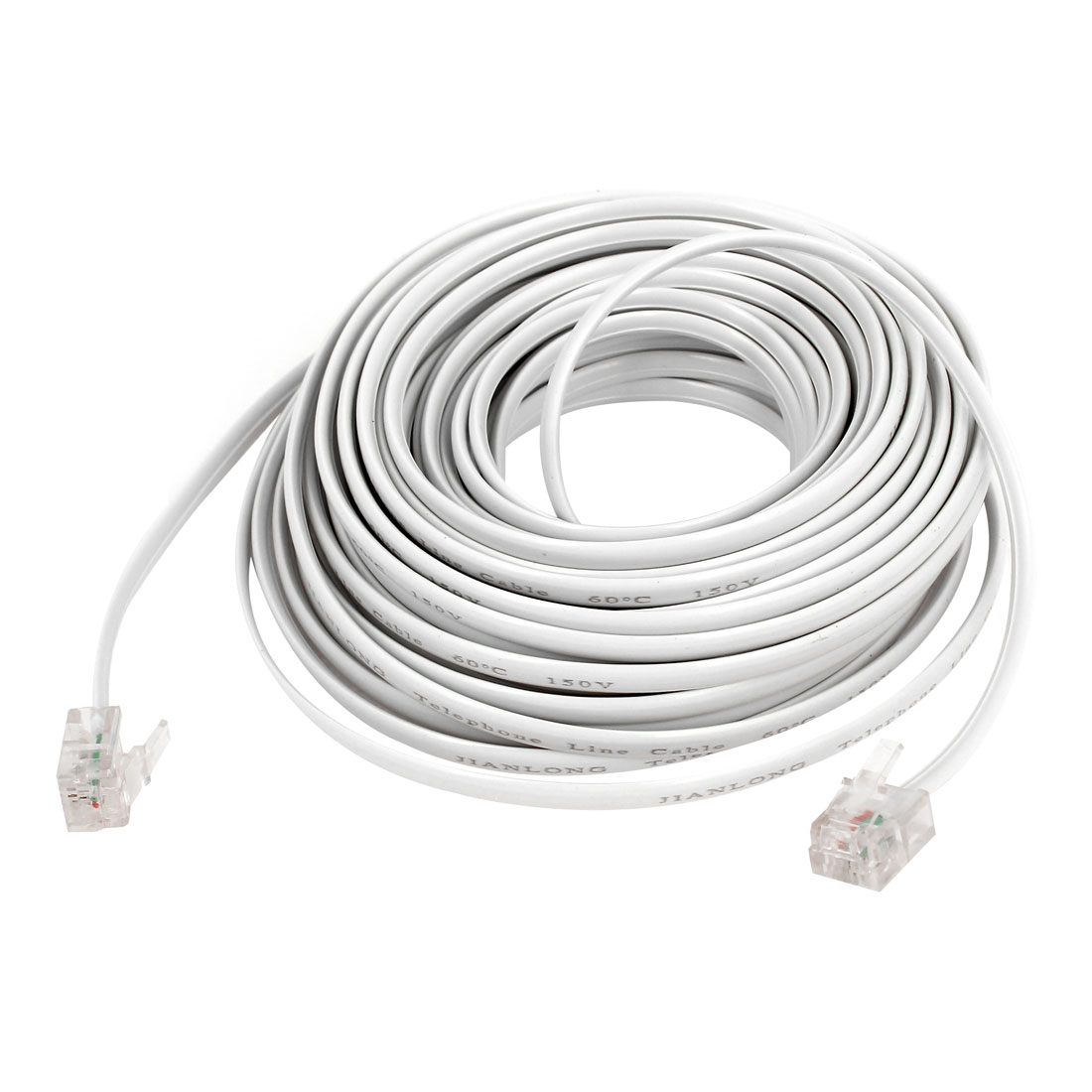 onn. 7ft Landline Telephone Line Cord, White, ONB16TE010 - Walmart.com