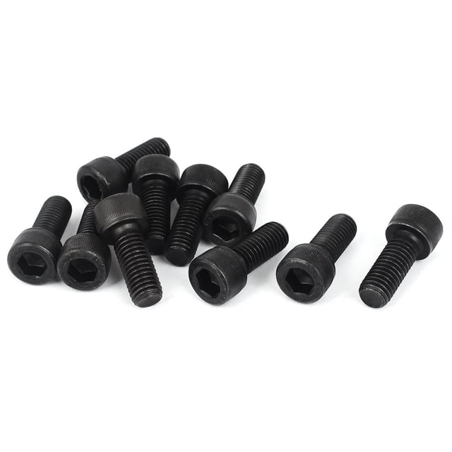 Unique Bargains 10Pcs 1.5mm Pitch M10 x 25mm Hexagon Key Socket Cap ...