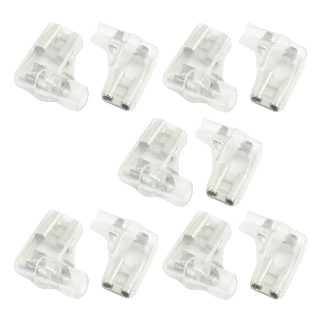 Unique Bargains 10Pcs 6.3mm Crimp Terminal Spade Receptacle Wire ...