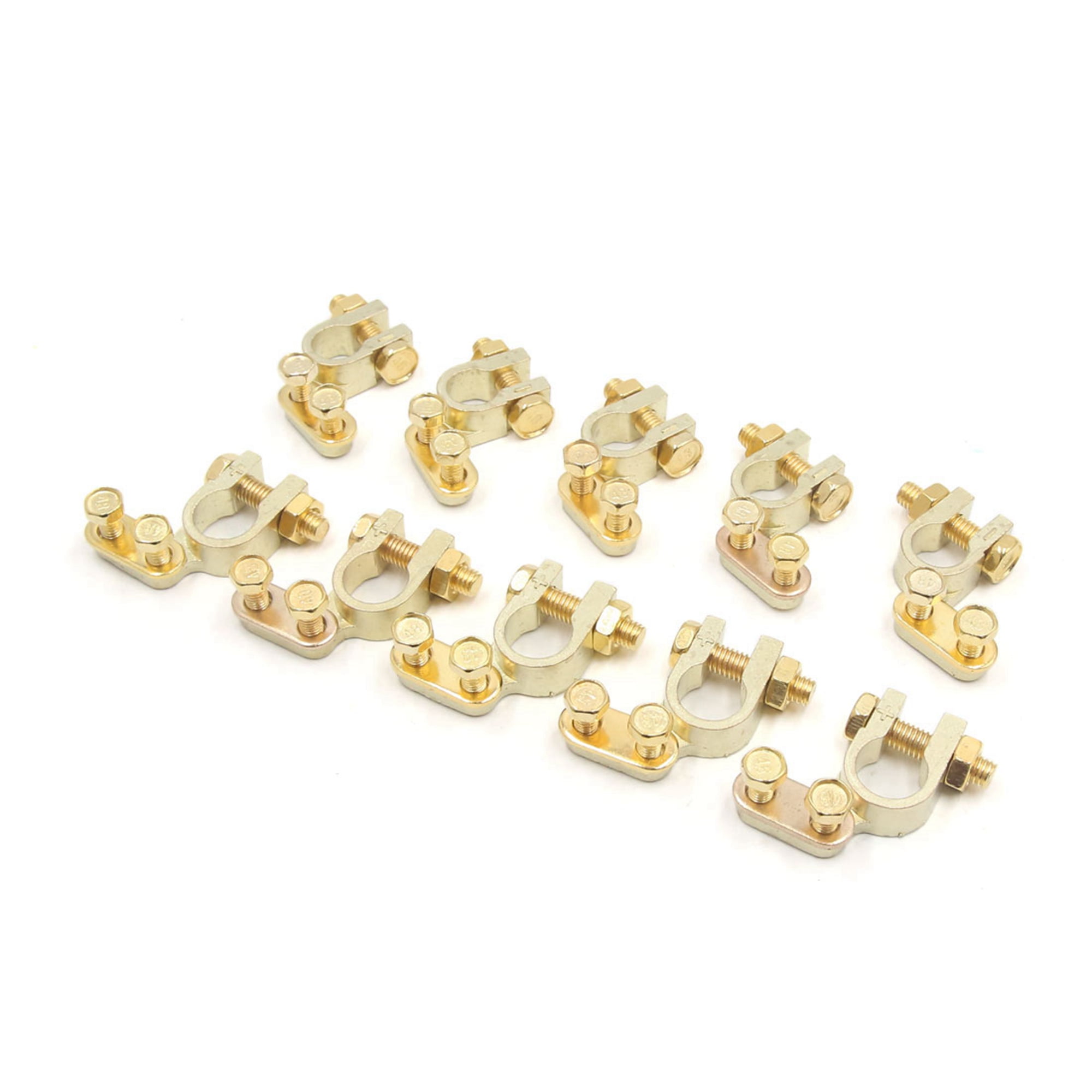 Unique Bargains 10Pcs Angle Type Battery Cable Terminal Connector ...