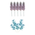 Unique Bargains 10Pcs Artificial Succulents Blue Bean Sprouts Wheat ...