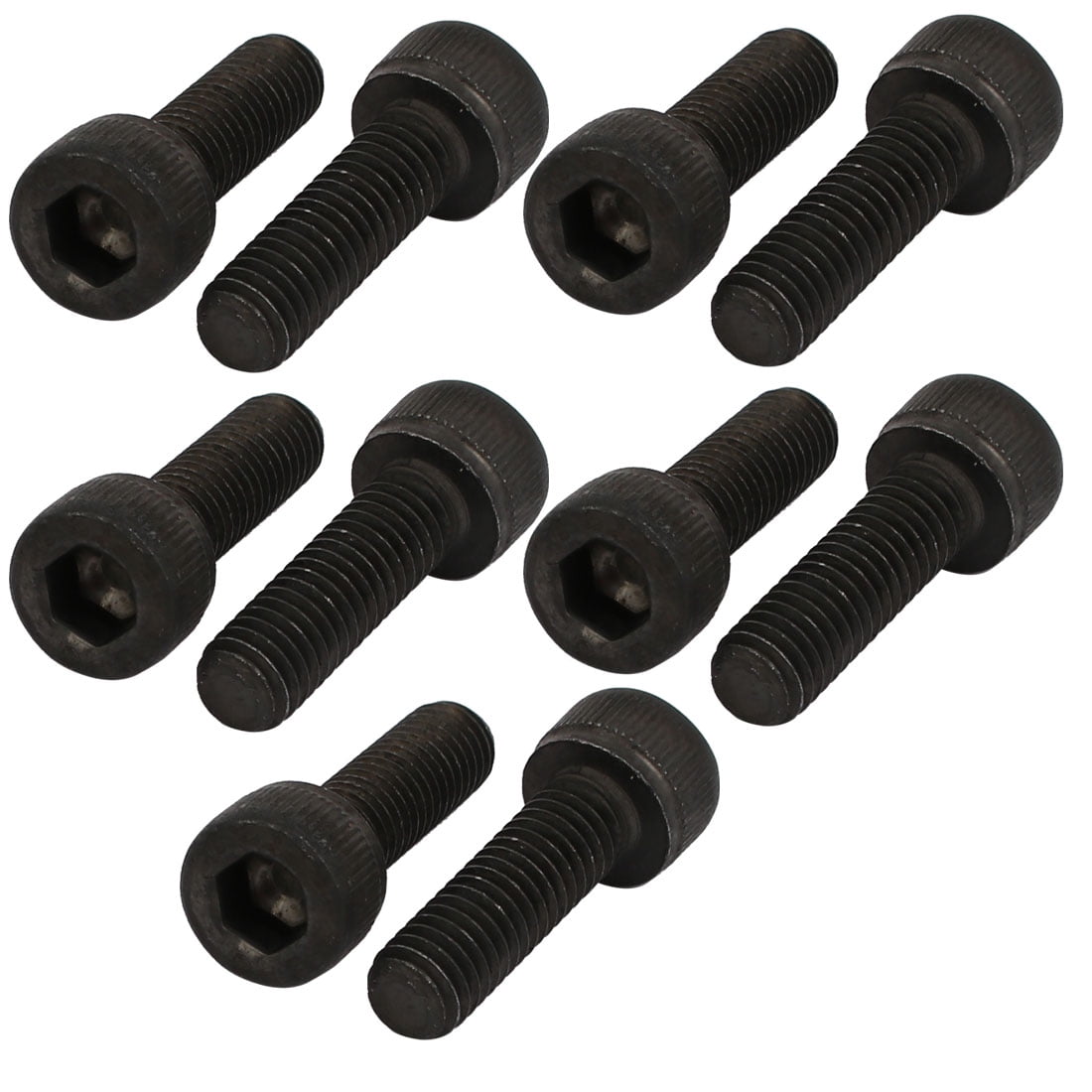 Unique Bargains 10Pcs M5x16mm Fully Thread 12.9 Grade Hex Socket Cap ...