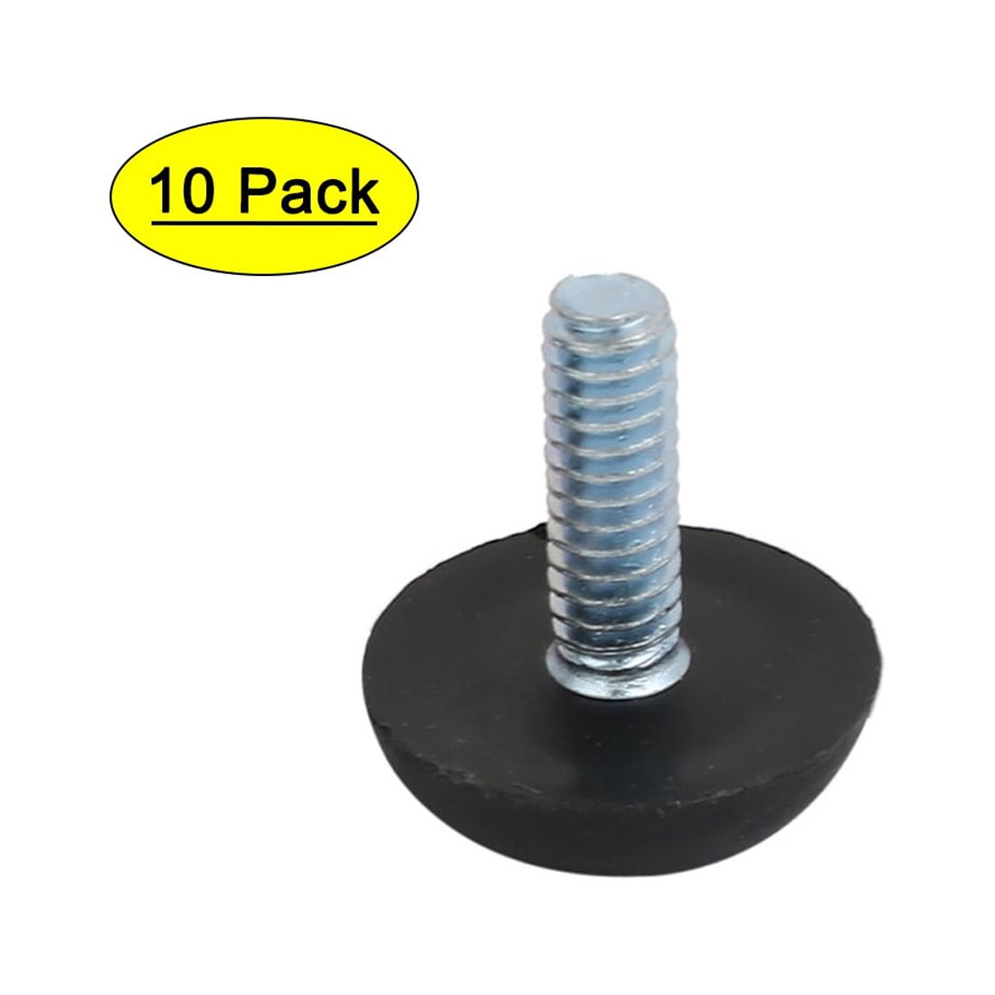 Unique Bargains 10Pcs M6x20mm Thread Adjuster Screw On Furniture Glide ...