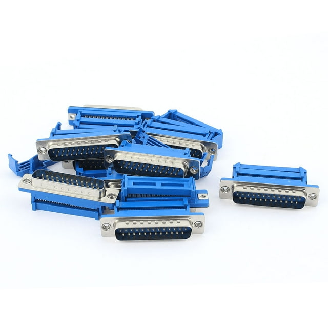 Unique Bargains 10Pcs Parallel Port D-SUB DB25 25-Pin Male IDC Flat ...