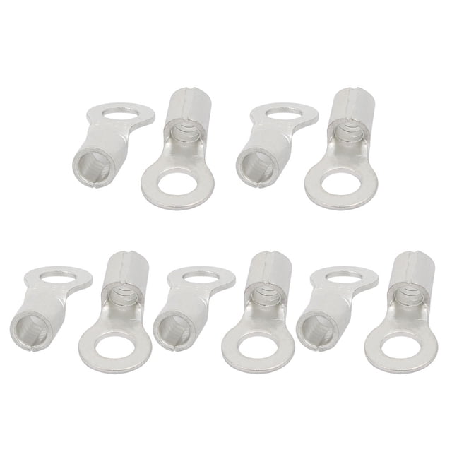 Unique Bargains 10Pcs RNB8-6S Bare Ring Tongue Type Non Insulated ...