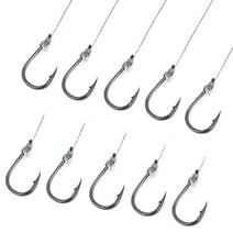 Matzuo Sickle Baitholder Offset Down Eye Hook, Red Chrome, Pack of 25 ...