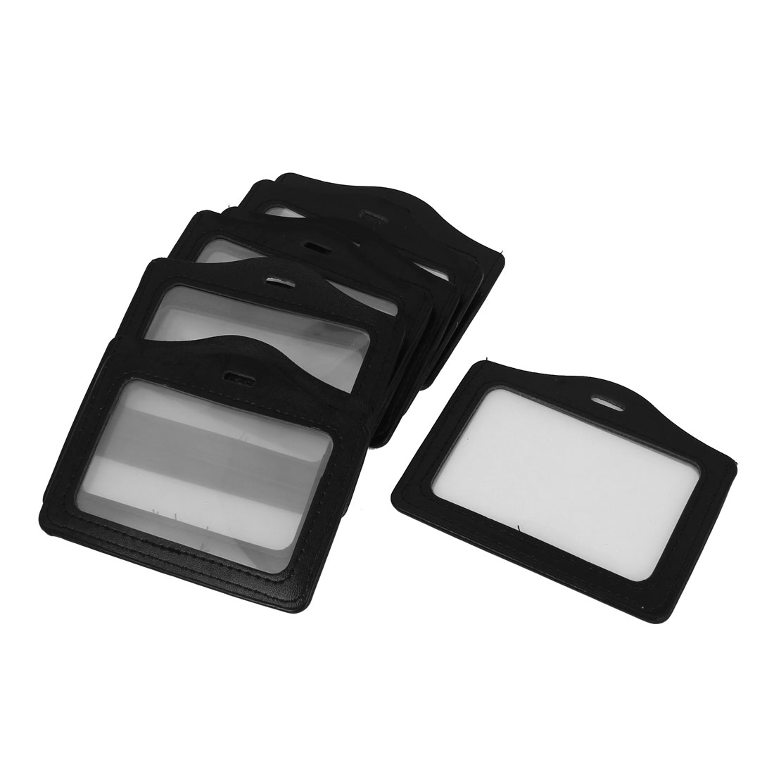 Unique Bargains Plastic Horizontal Office Badge ID Credit Card Name Tag ...