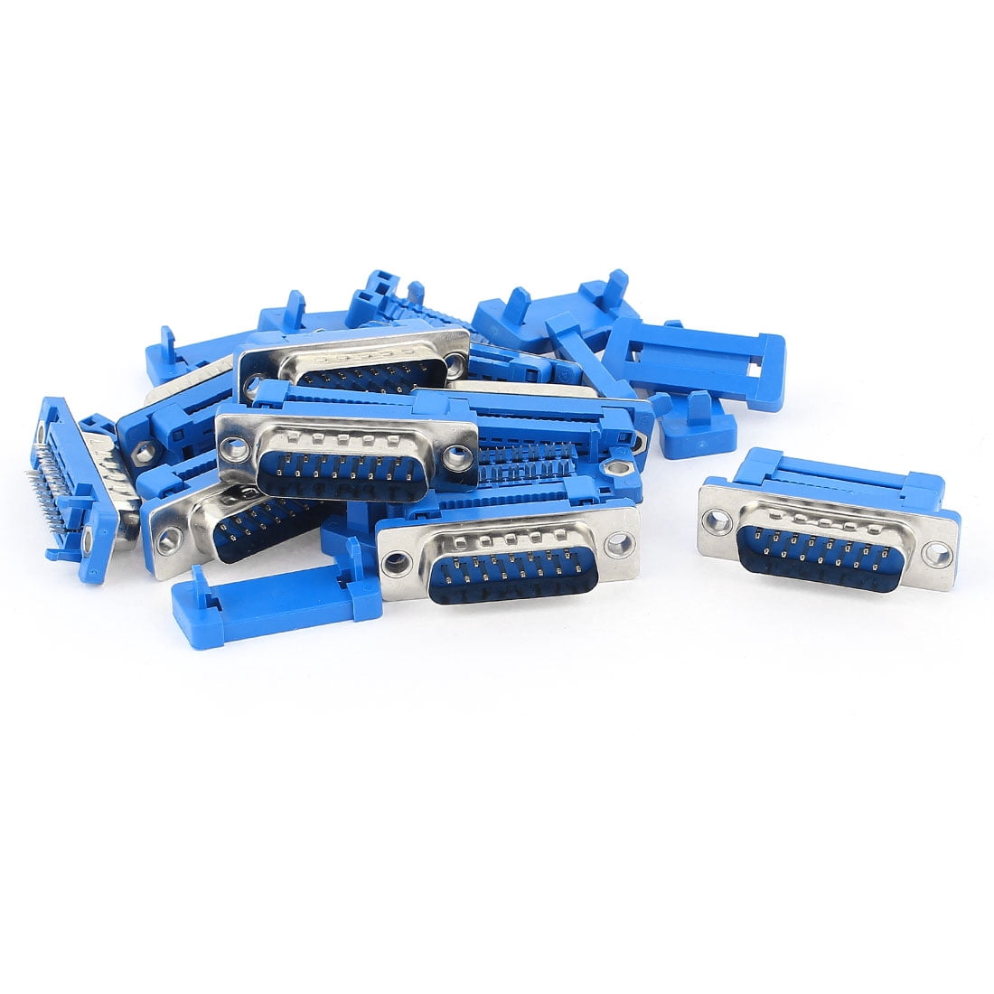 Unique Bargains 10pcs D-SUB DB15 15 Pin Male IDC Connector Adapter for ...