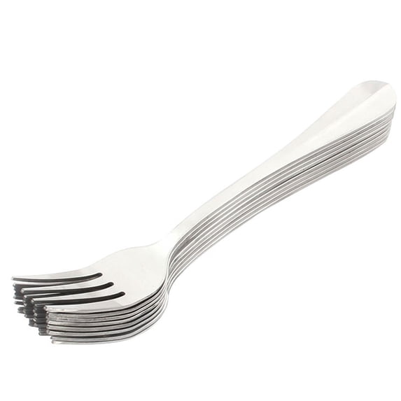 Unique Bargains Stainless Steel Forks 10 Pcs Salad Dinner Fork 7 Inch ...