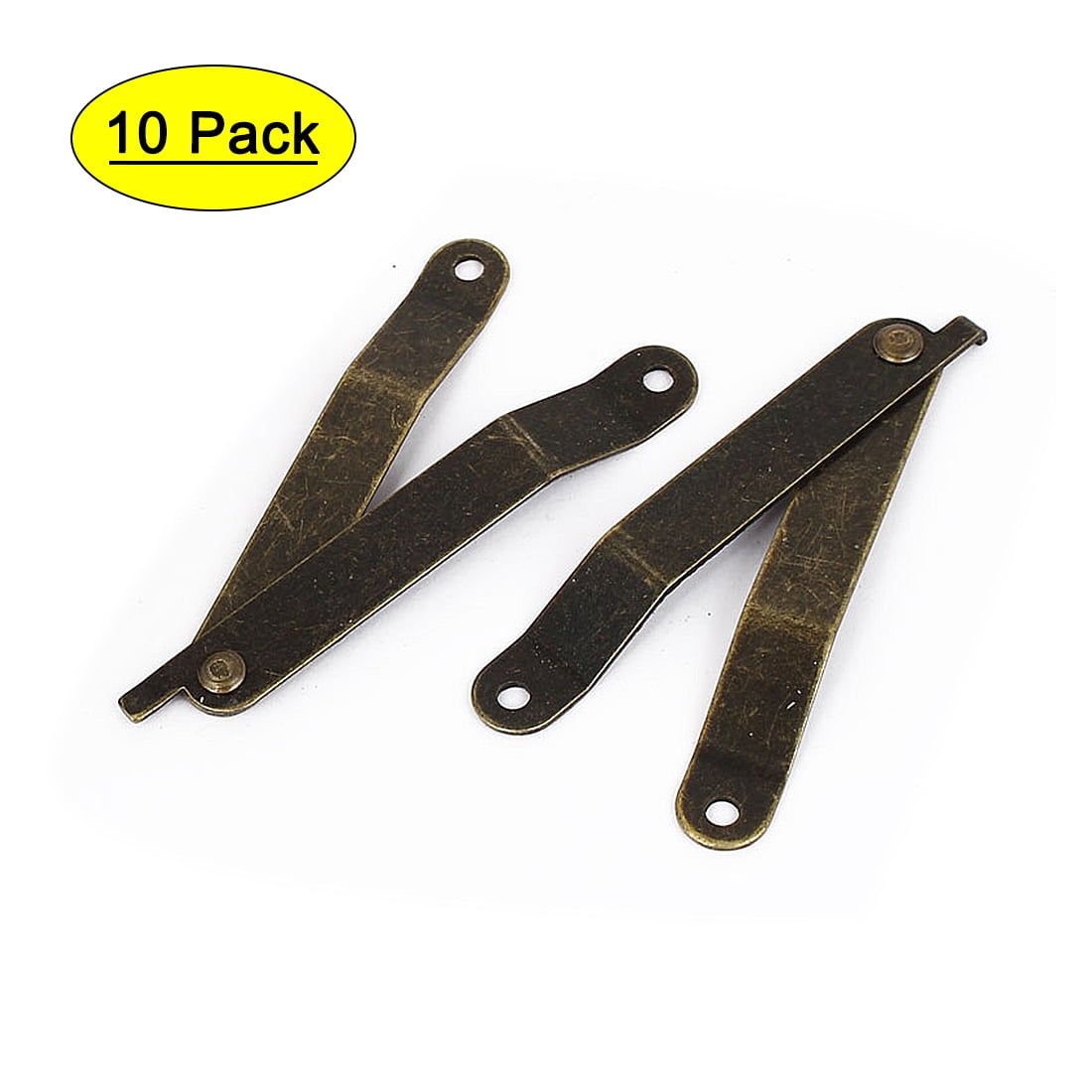 Unique Bargains 10pcs Furniture Box Rotatable Folding Lid Support Hinge ...