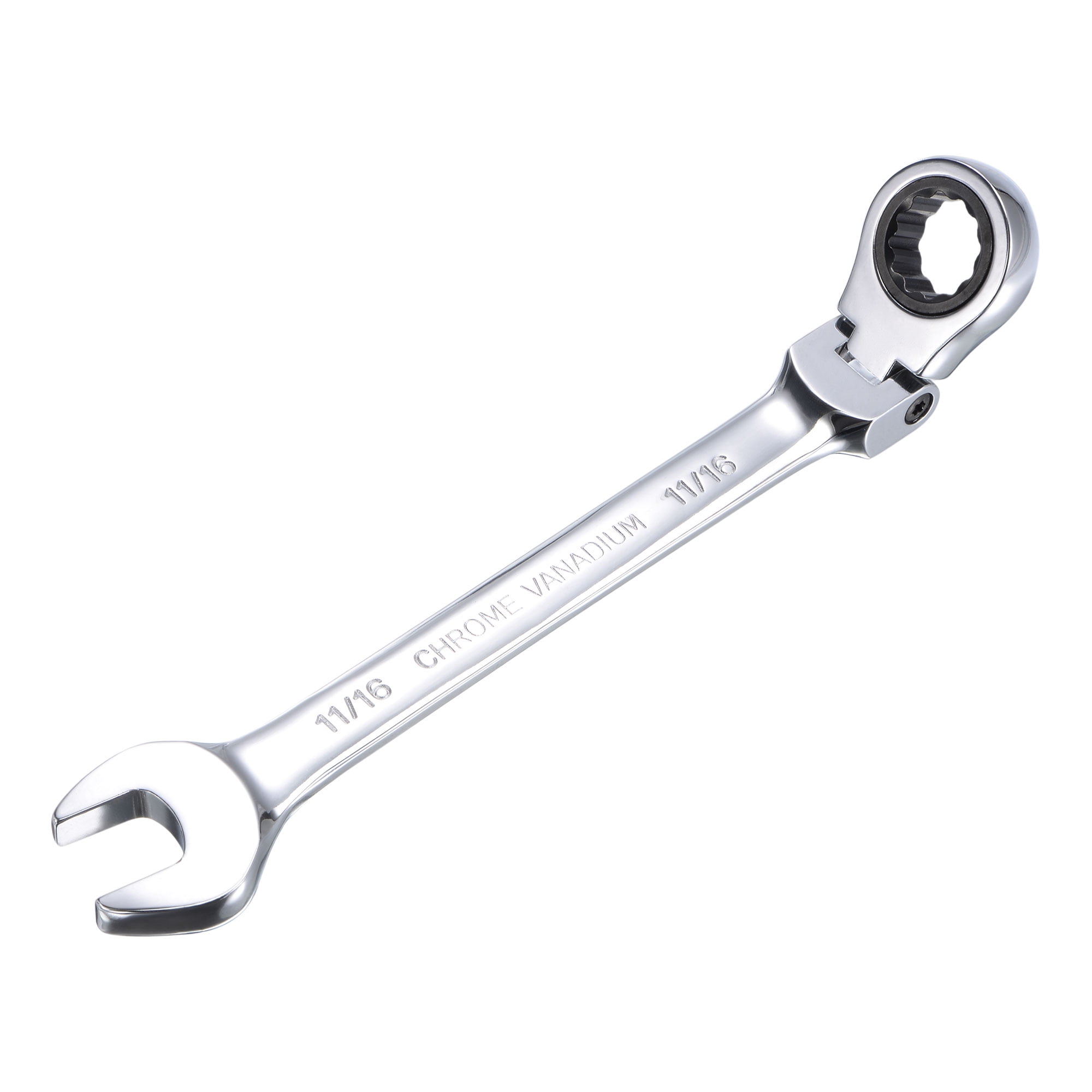 Unique Bargains 11/16" Flex-Head Ratcheting Combination Wrench SAE 72 ...
