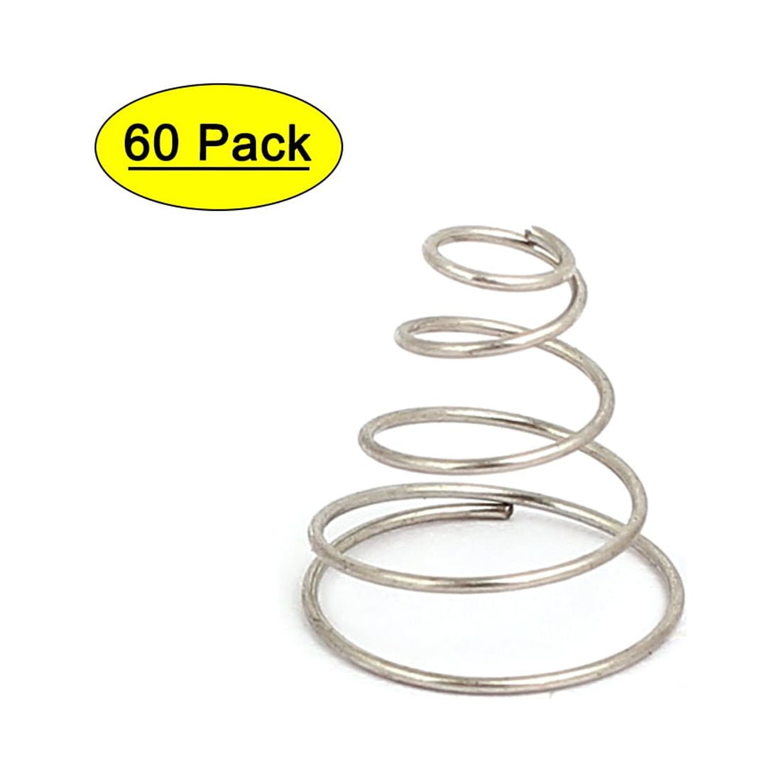 Unique Bargains 11mmx5.5mmx11mm Metal Taper Conical Compression Spring ...