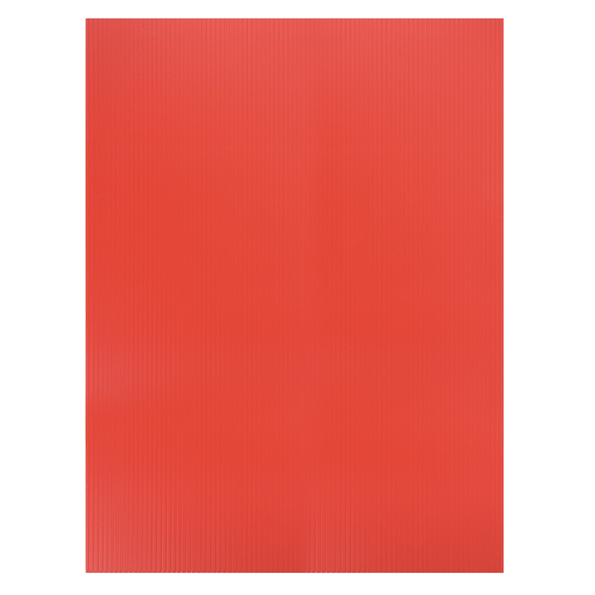 Unique Bargains 12" Corrugated Plastic Sheets Polypropylene Red ...