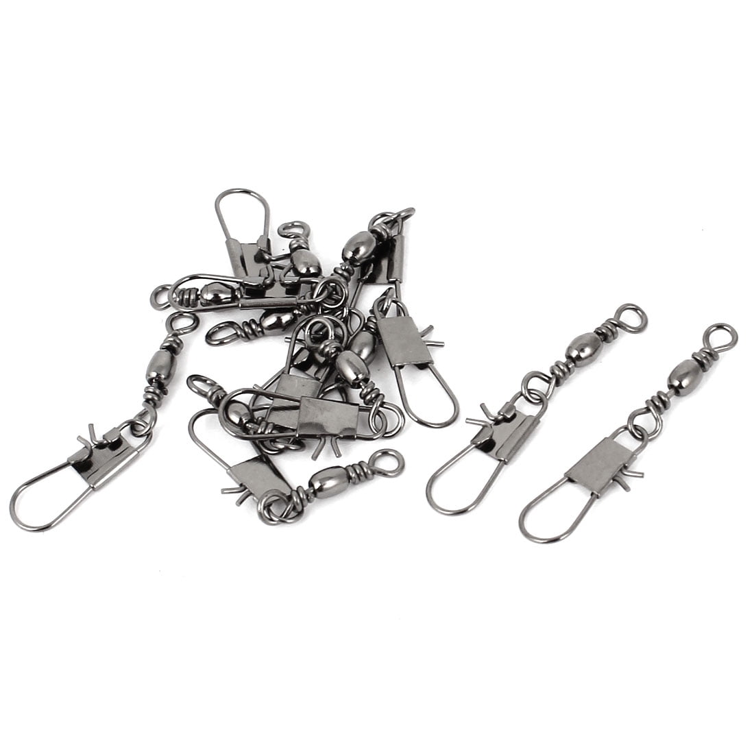 Unique Bargains 12# Fishing Tackle Metal Line to Hook Clip Connector ...