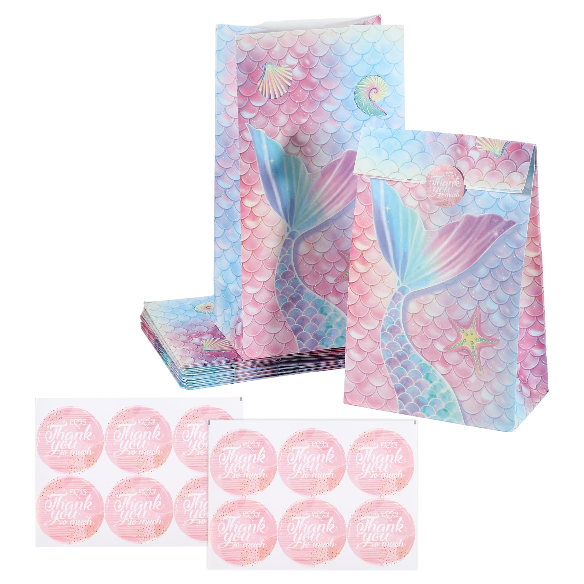 Unique Bargains 12 Pcs Paper Gift Bags Party Bags Set Birthday Gift ...