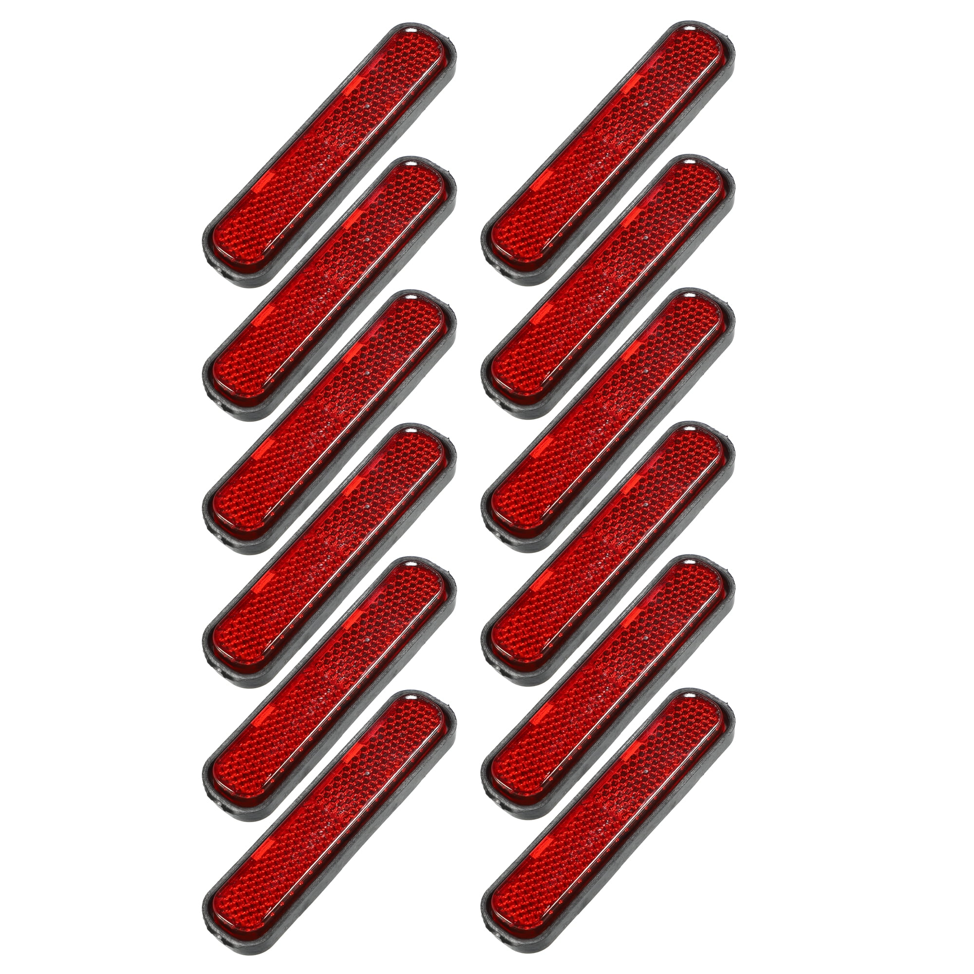 Unique Bargains 12 Pcs Universal Reflector Self Adhesive for Motorcycle ...