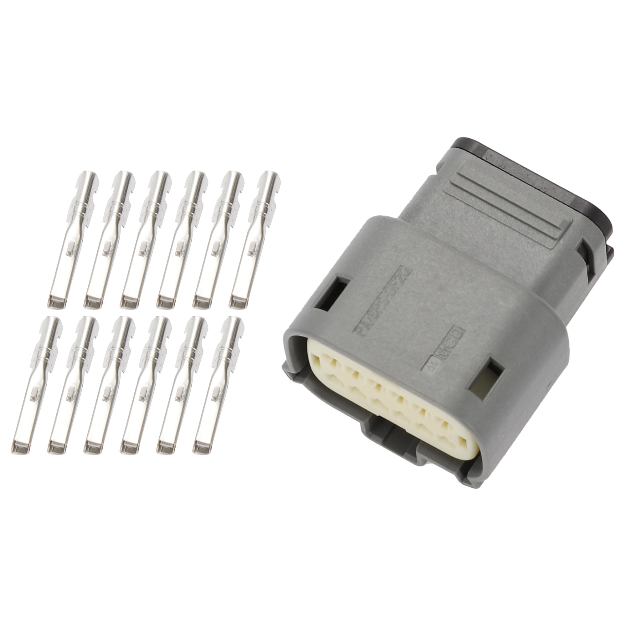 Unique Bargains 12 Pin Front Headlight Connector Plug Female Wire ...